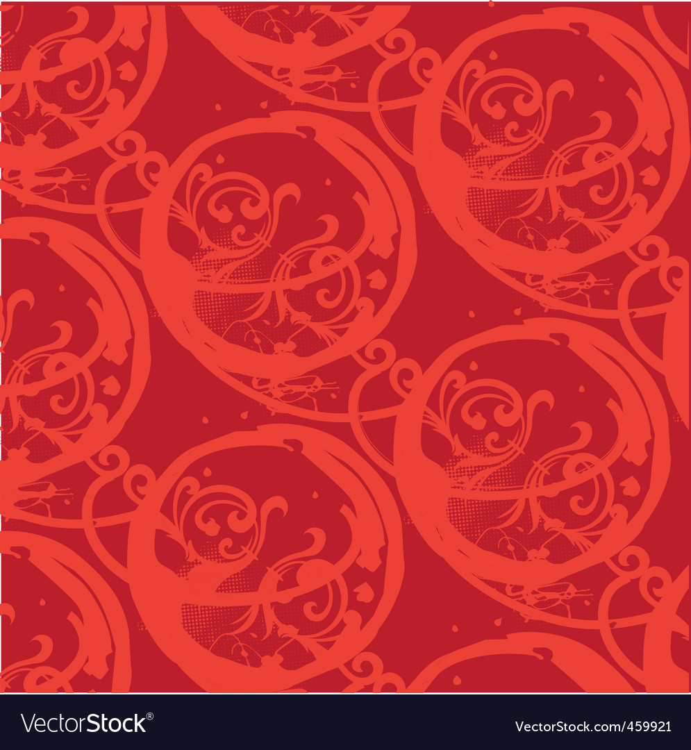 Floral decorative pattern Royalty Free Vector Image