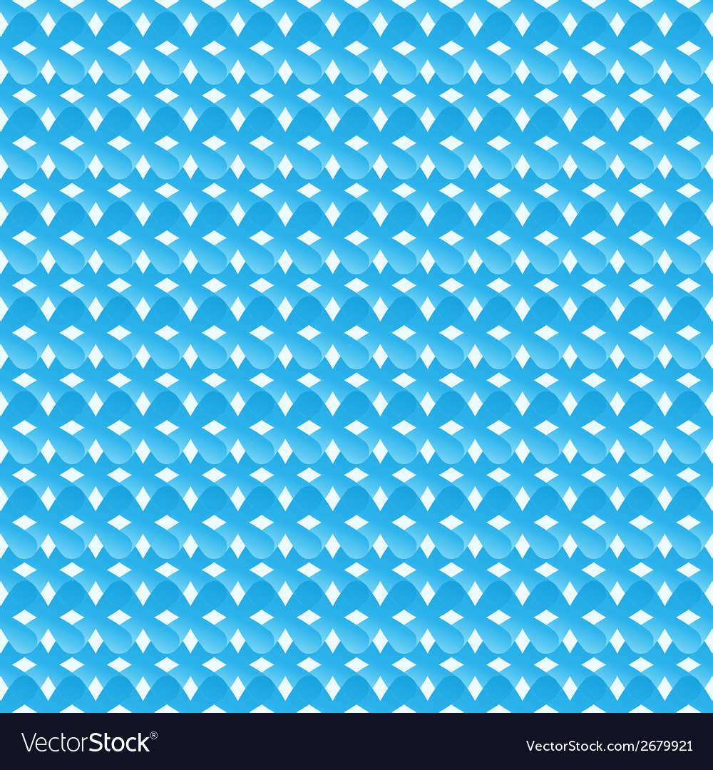 Seamless pattern blue abstract crosses Royalty Free Vector