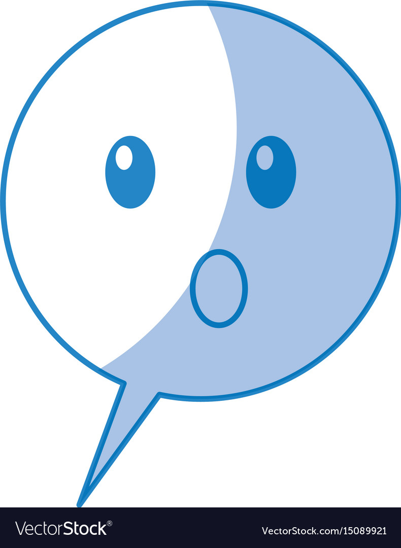 Speech bubble confused comic character Royalty Free Vector