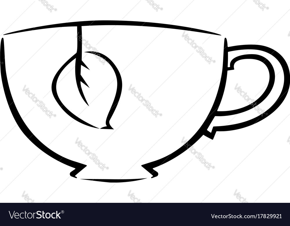 Tea cup icon Royalty Free Vector Image - VectorStock