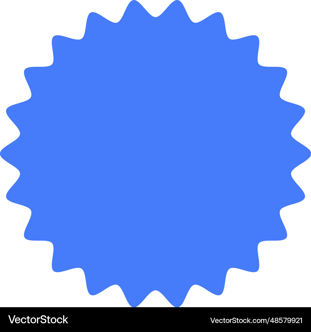 Template sunburst icons shapes badges starburst Vector Image