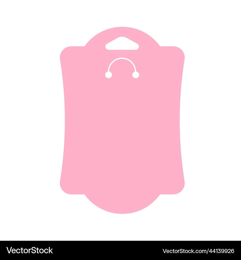 Design template for paper earrings isolated Vector Image