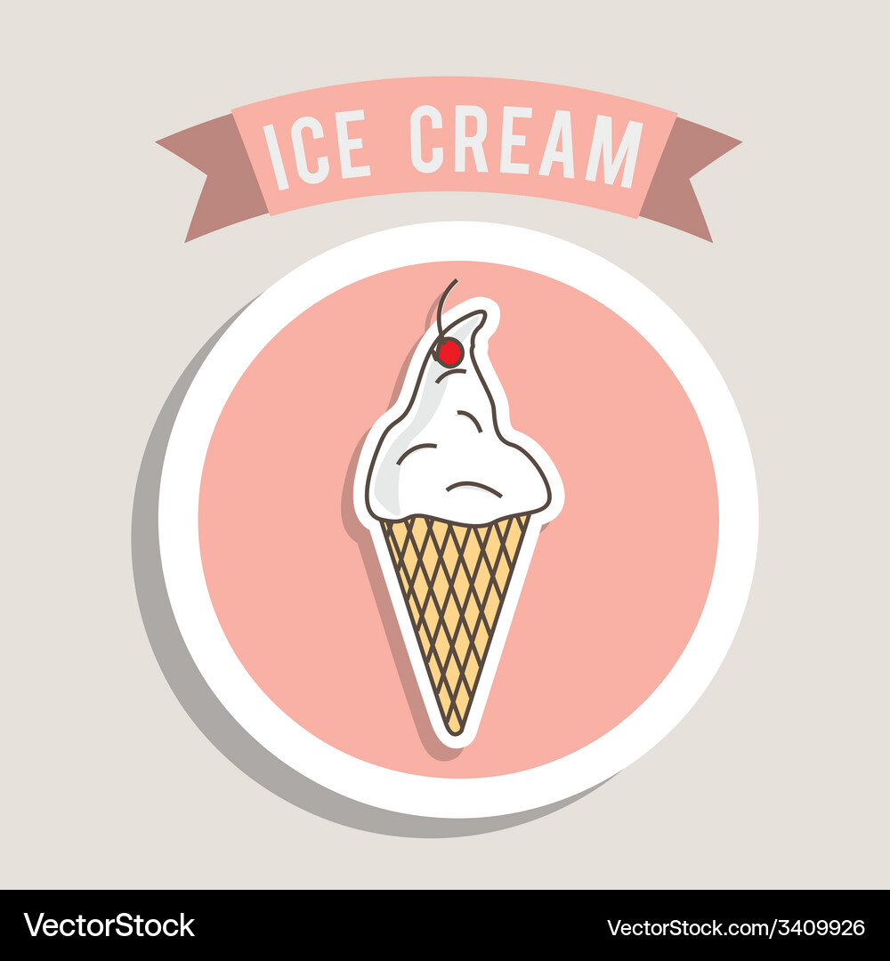 Ice cream design Royalty Free Vector Image - VectorStock