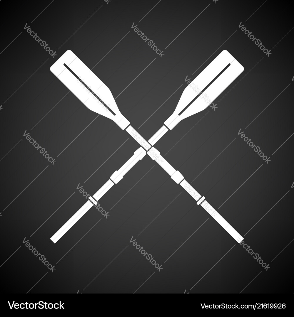 Icon of boat oars Royalty Free Vector Image - VectorStock