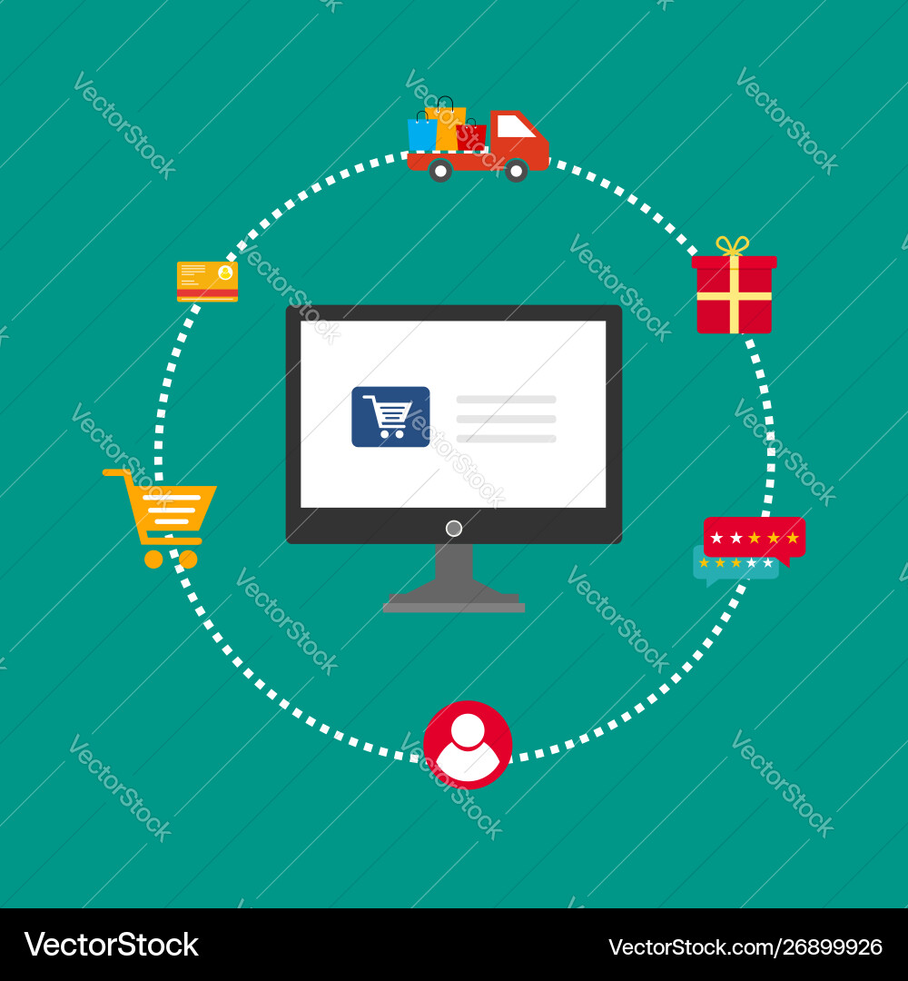Modern flat design people and business concept Vector Image