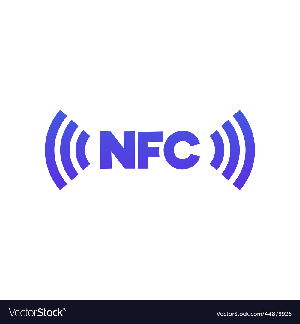 Nfc wireless payment icon or badge design Vector Image Nfc wireless payment icon or badge design Vector Image