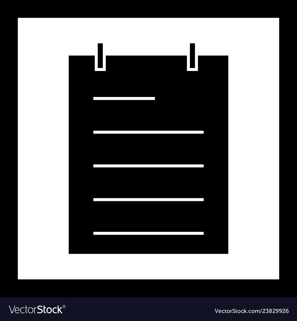 Notepad icon Royalty Free Vector Image - VectorStock