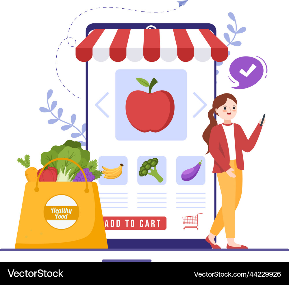 Nutrition store with dietary supplement Royalty Free Vector