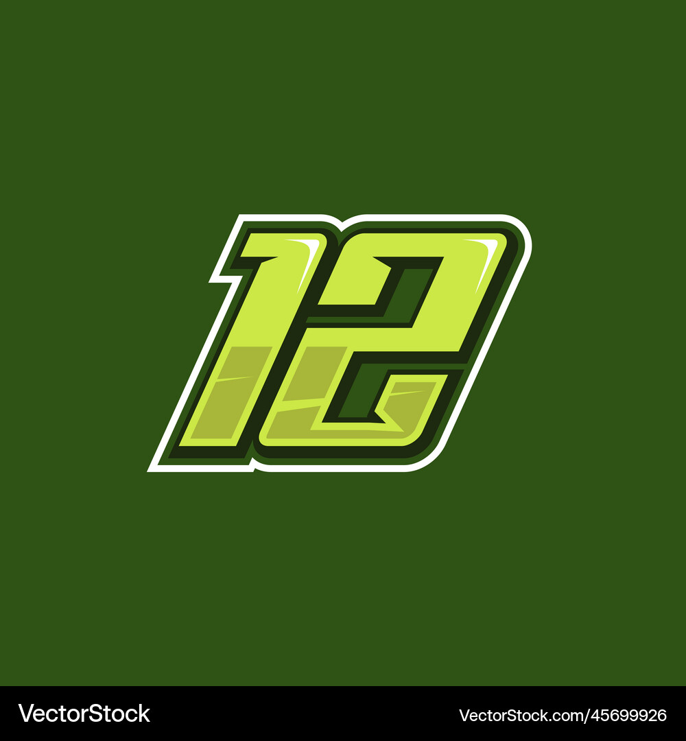Racing number 01 logo design Royalty Free Vector Image