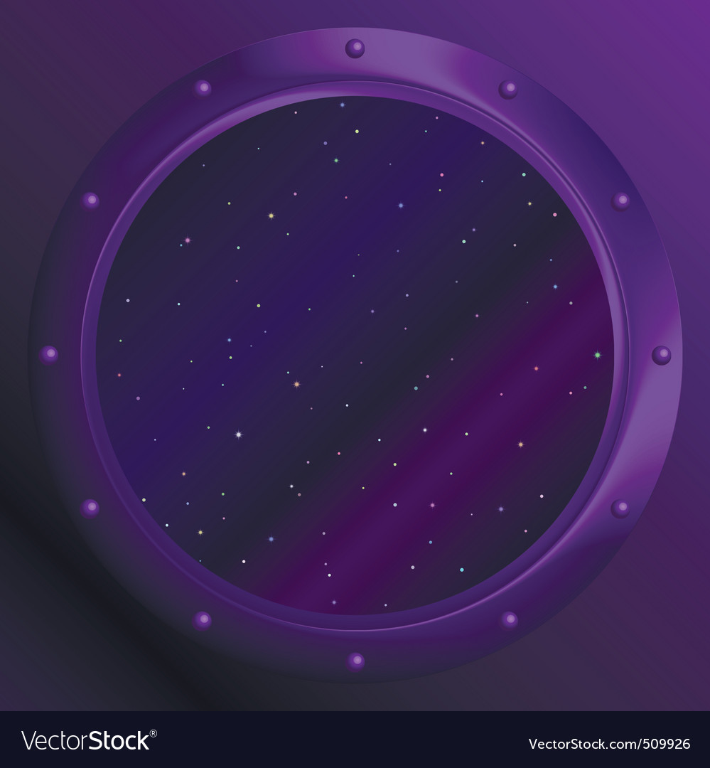 Space window Royalty Free Vector Image - VectorStock