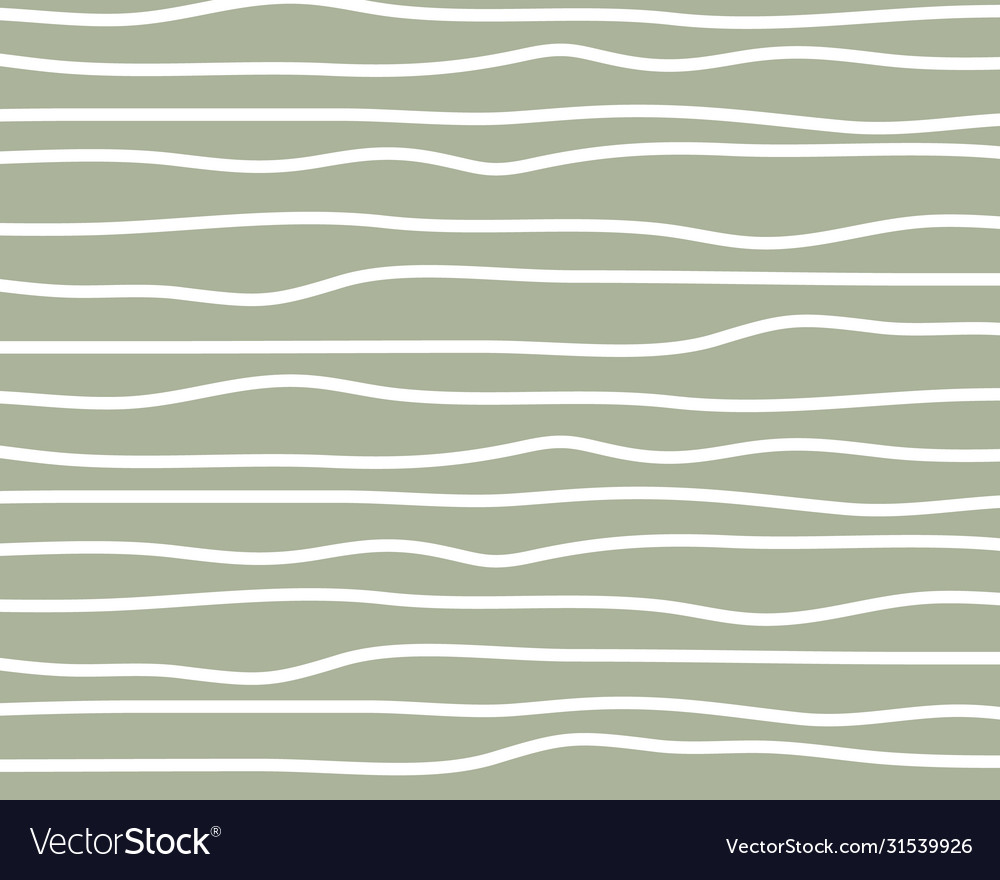 Thin hand drawn uneven waves pattern Royalty Free Vector