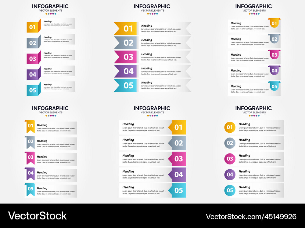 This infographics set is perfect for advertising Vector Image