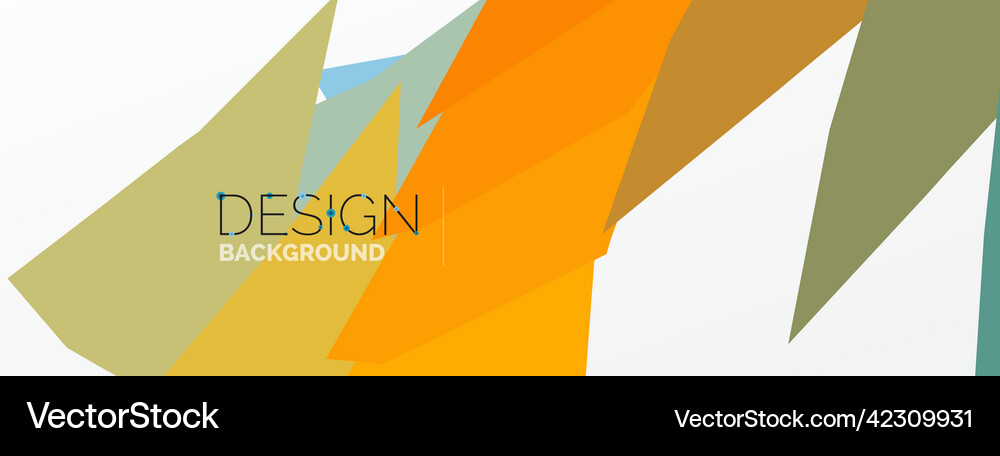 Background colorful shapes template wallpaper Vector Image