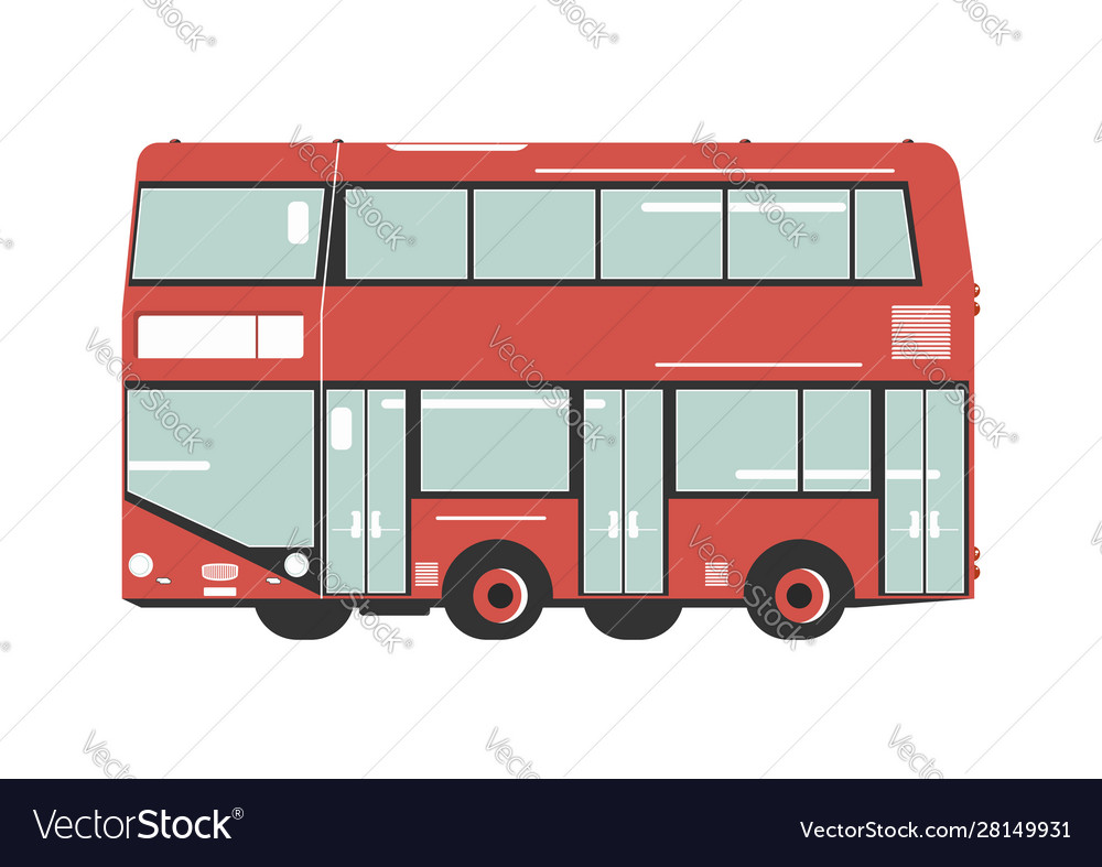Double decker Royalty Free Vector Image - VectorStock