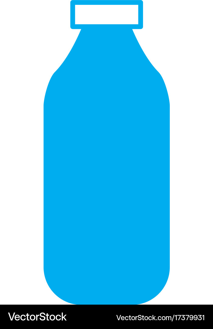 Empty glass bottle Royalty Free Vector Image - VectorStock