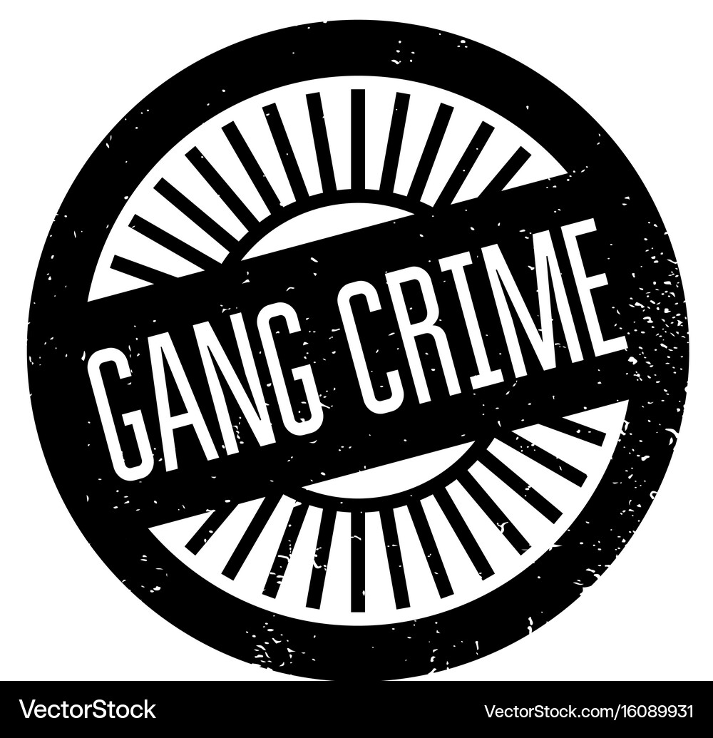 Gang crime rubber stamp Royalty Free Vector Image