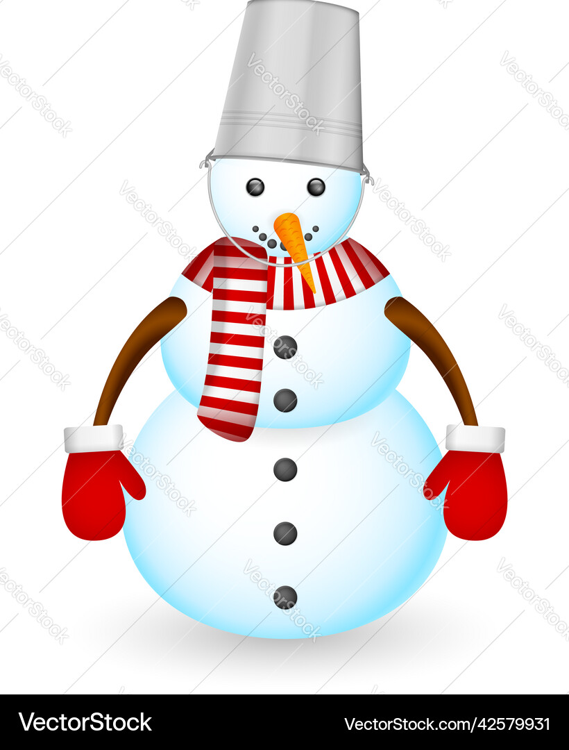 Snowman Royalty Free Vector Image - VectorStock