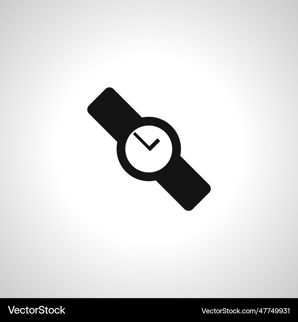 Watch icon hand Royalty Free Vector Image - VectorStock
