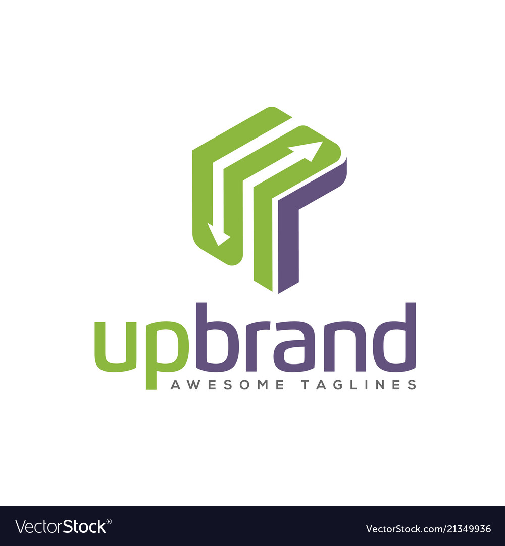 Arrows box rectangle logo Royalty Free Vector Image