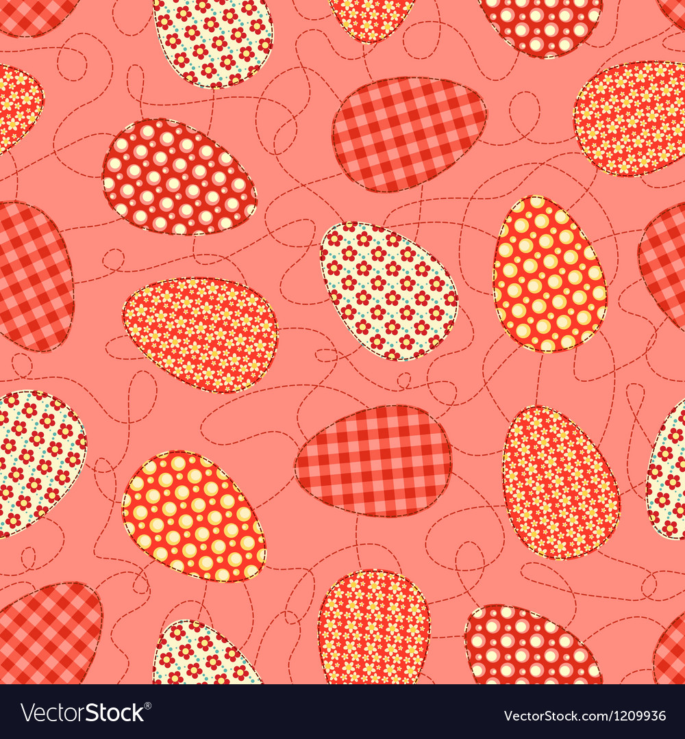 Easter pink seamless pattern Royalty Free Vector Image