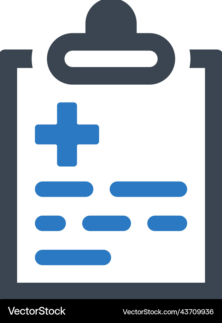 Medical insurance cover icon Royalty Free Vector Image
