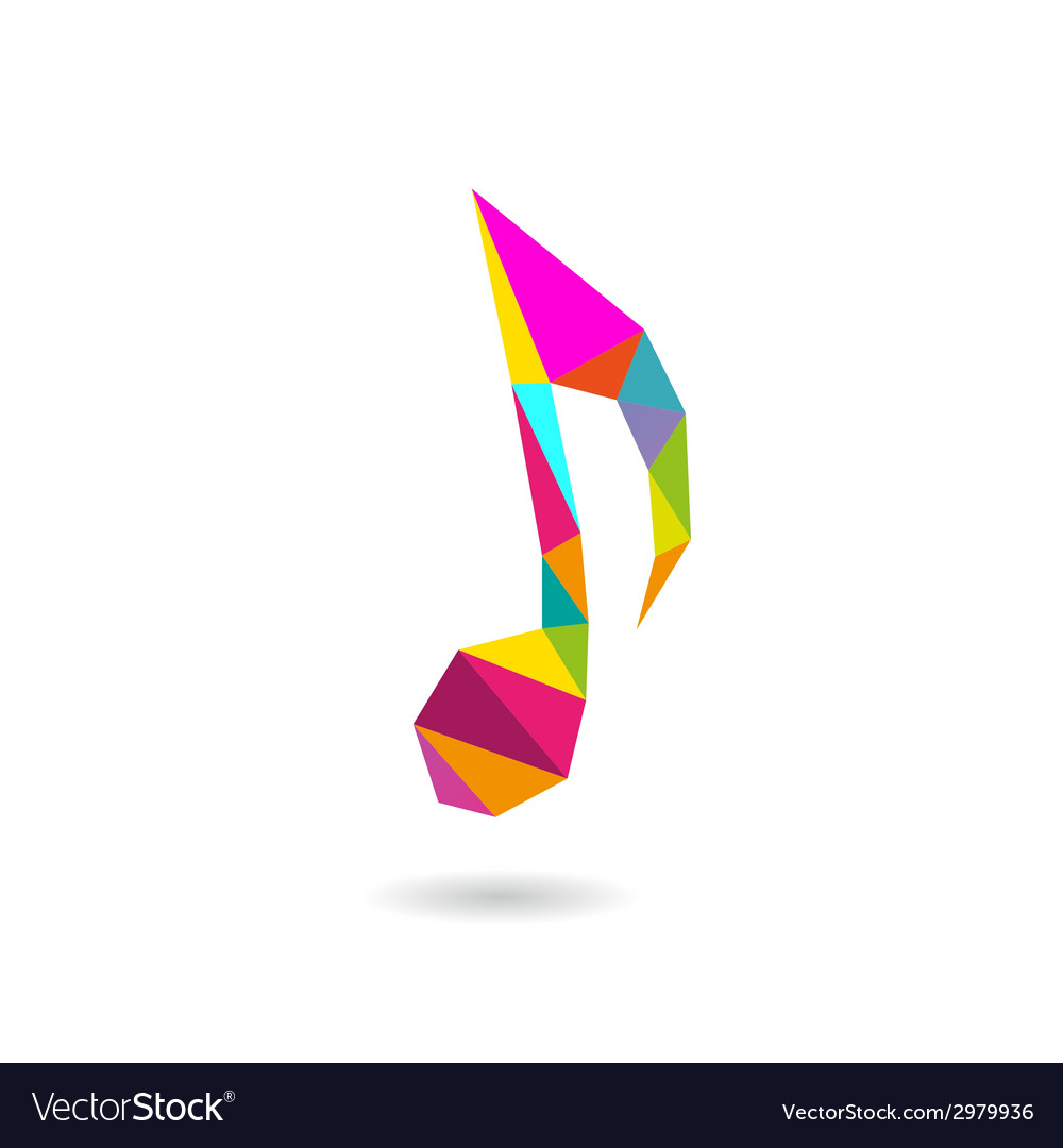 Note abstract isolated Royalty Free Vector Image