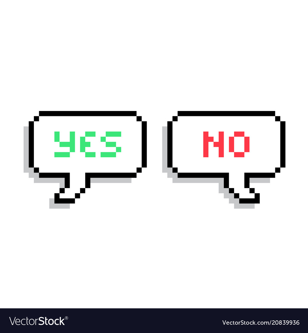 Pixel text bubble speech bubble icon Royalty Free Vector