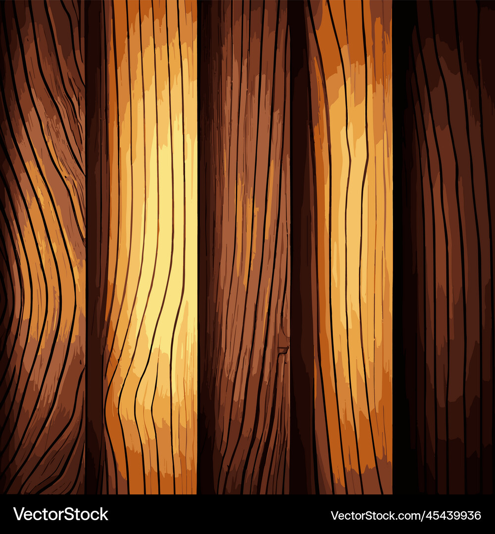 Realistic wood texture plank background fiber Vector Image