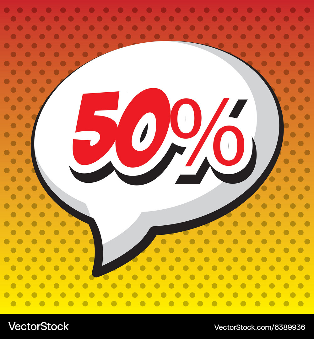 Shopping advertising in comic pop art style Vector Image