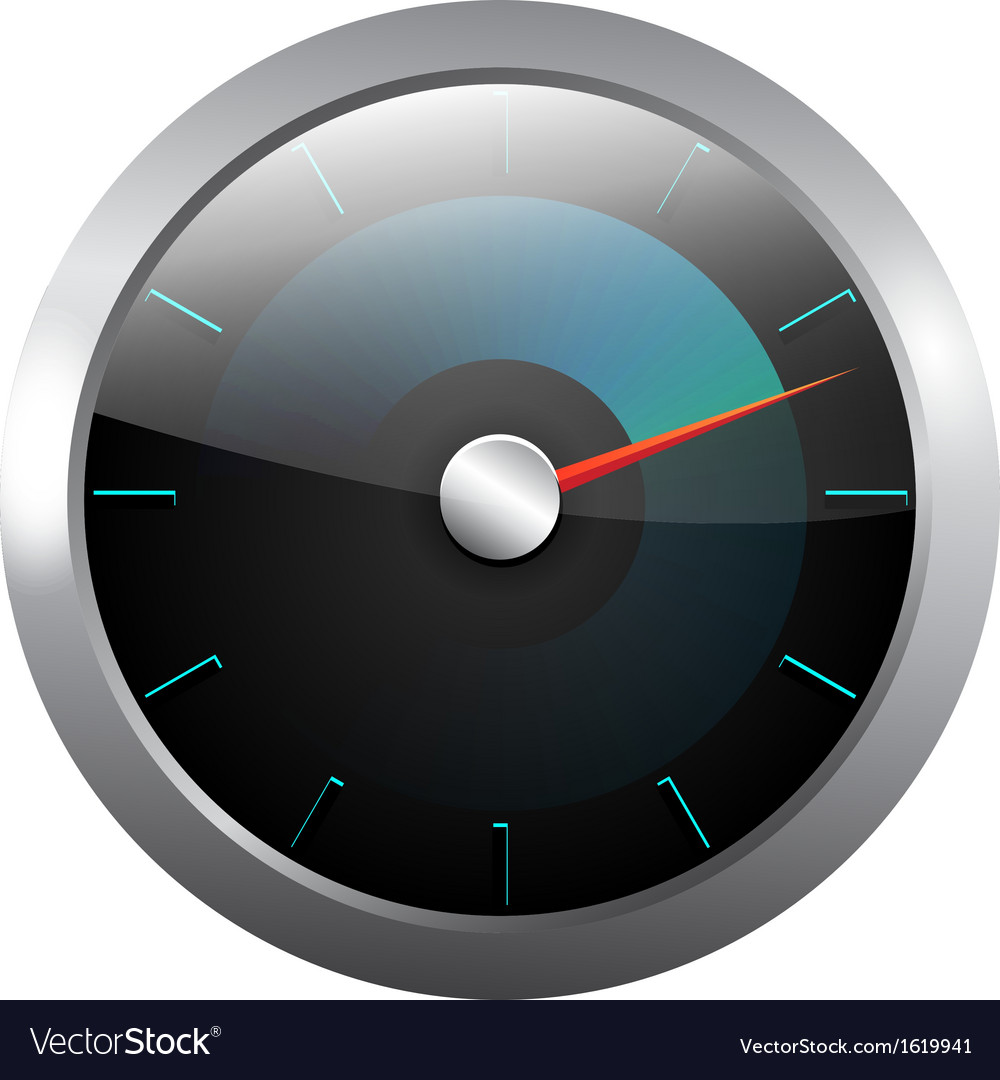 A speedometer design Royalty Free Vector Image