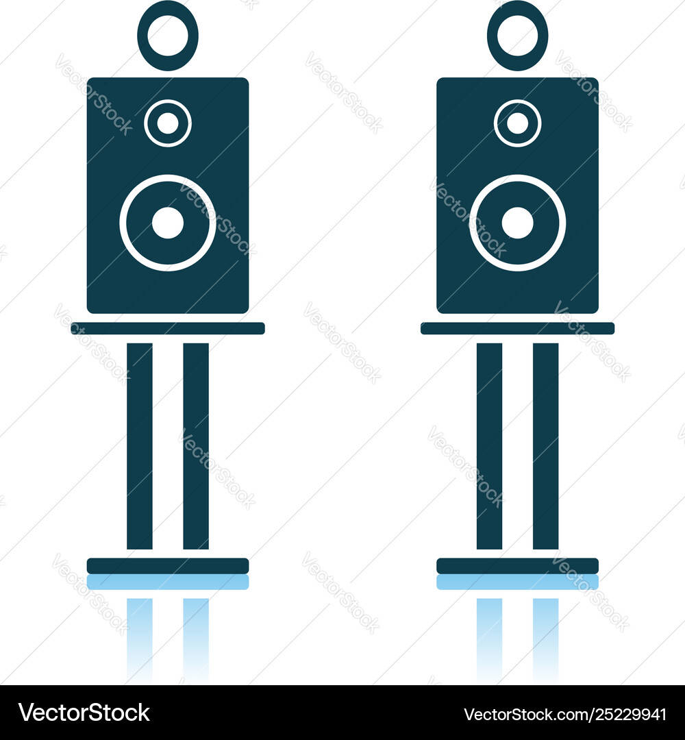 Audio system speakers icon Royalty Free Vector Image
