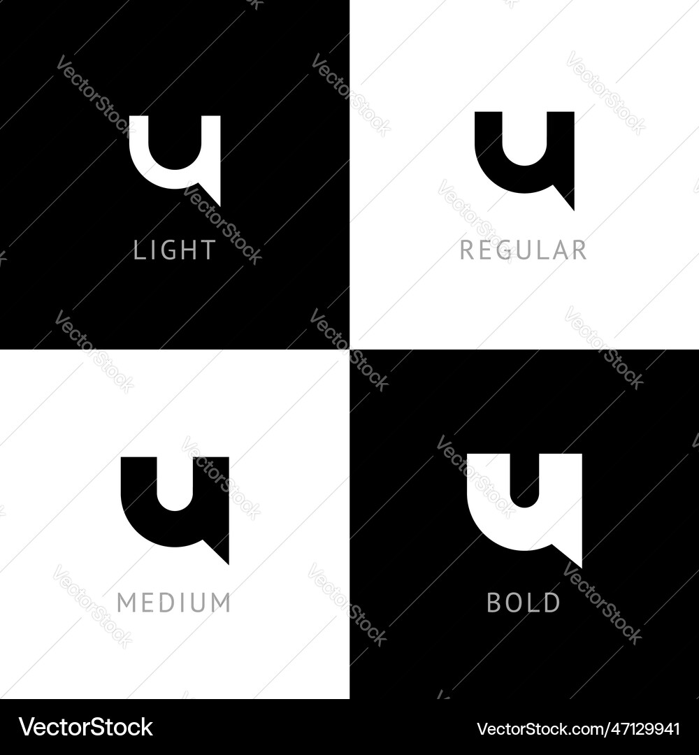 Cyber font rounded digital alphabet number 4 Vector Image
