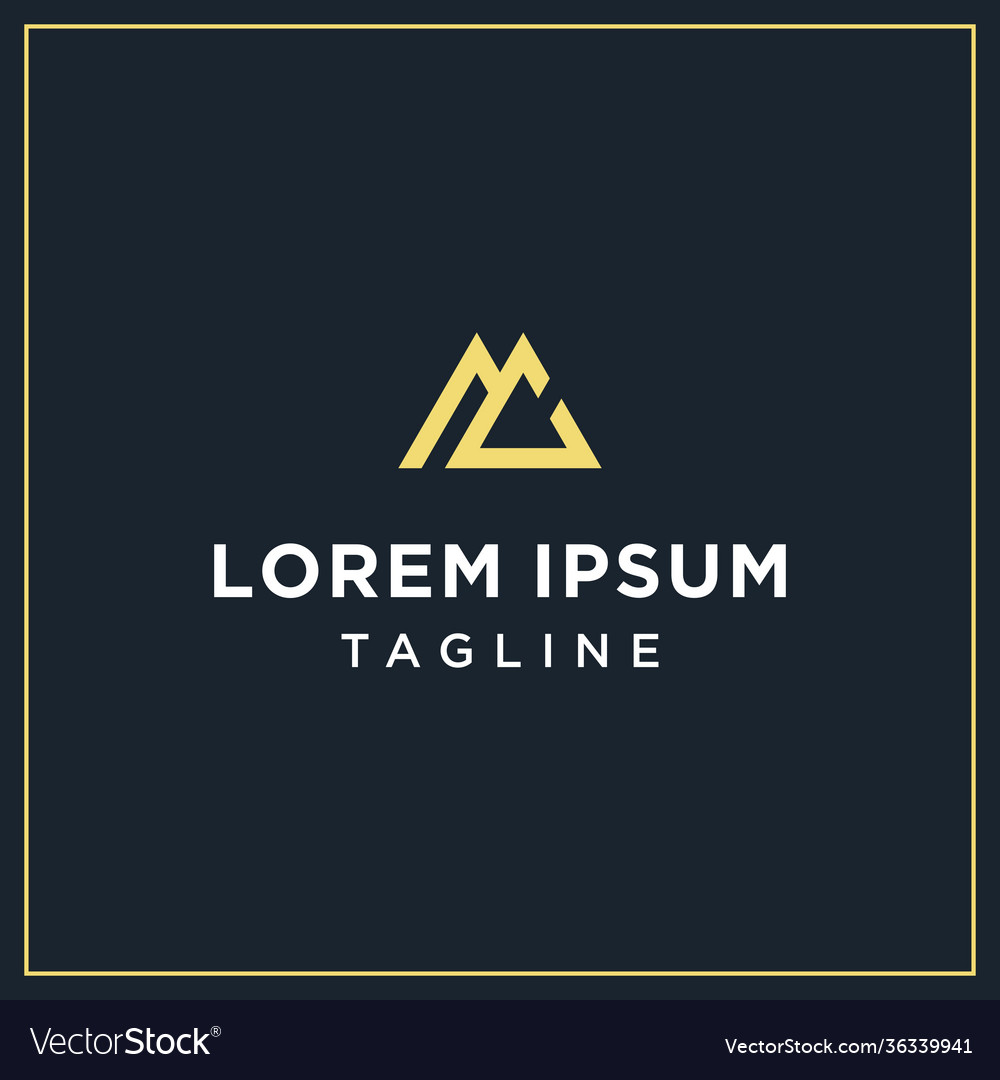 Mc triangle logo Royalty Free Vector Image - VectorStock