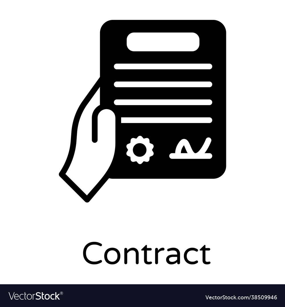 Contract Royalty Free Vector Image - VectorStock