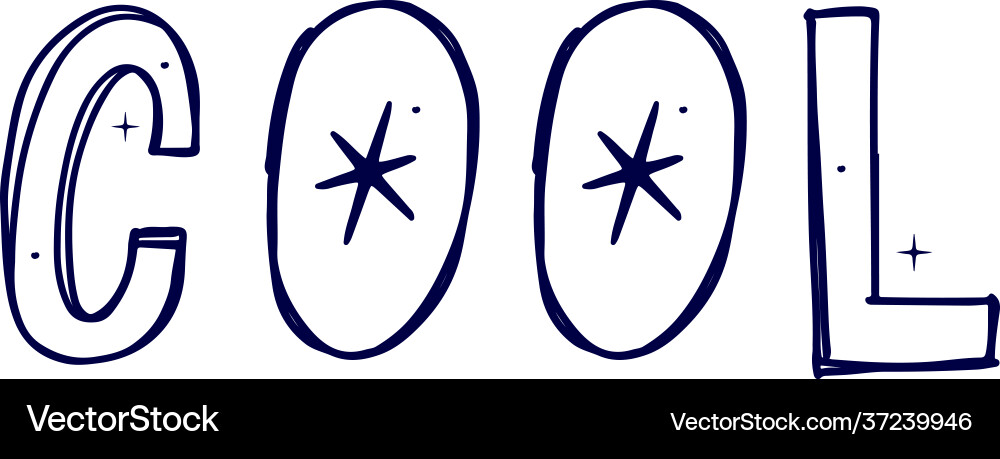 Cool ink hand lettering modern handwritten phrase Vector Image