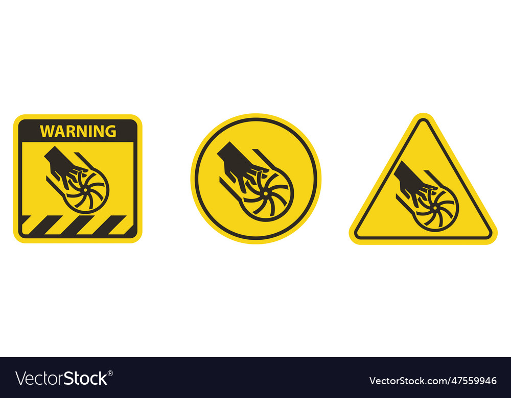 Cutting of fingers impeller blade symbol sign Vector Image Cutting of fingers impeller blade symbol sign Vector Image
