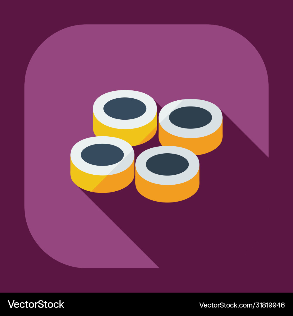 Flat modern design with shadow icons japanese Vector Image