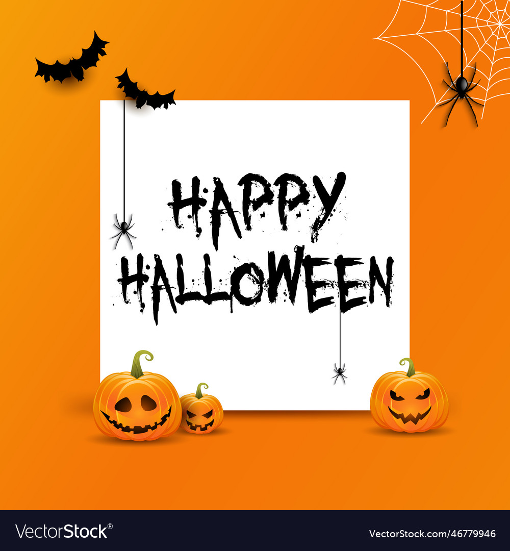 Halloween background with white space for text Vector Image