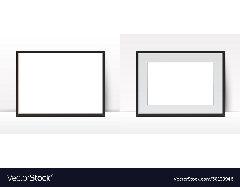 Horizontal collage set layout template frames Vector Image