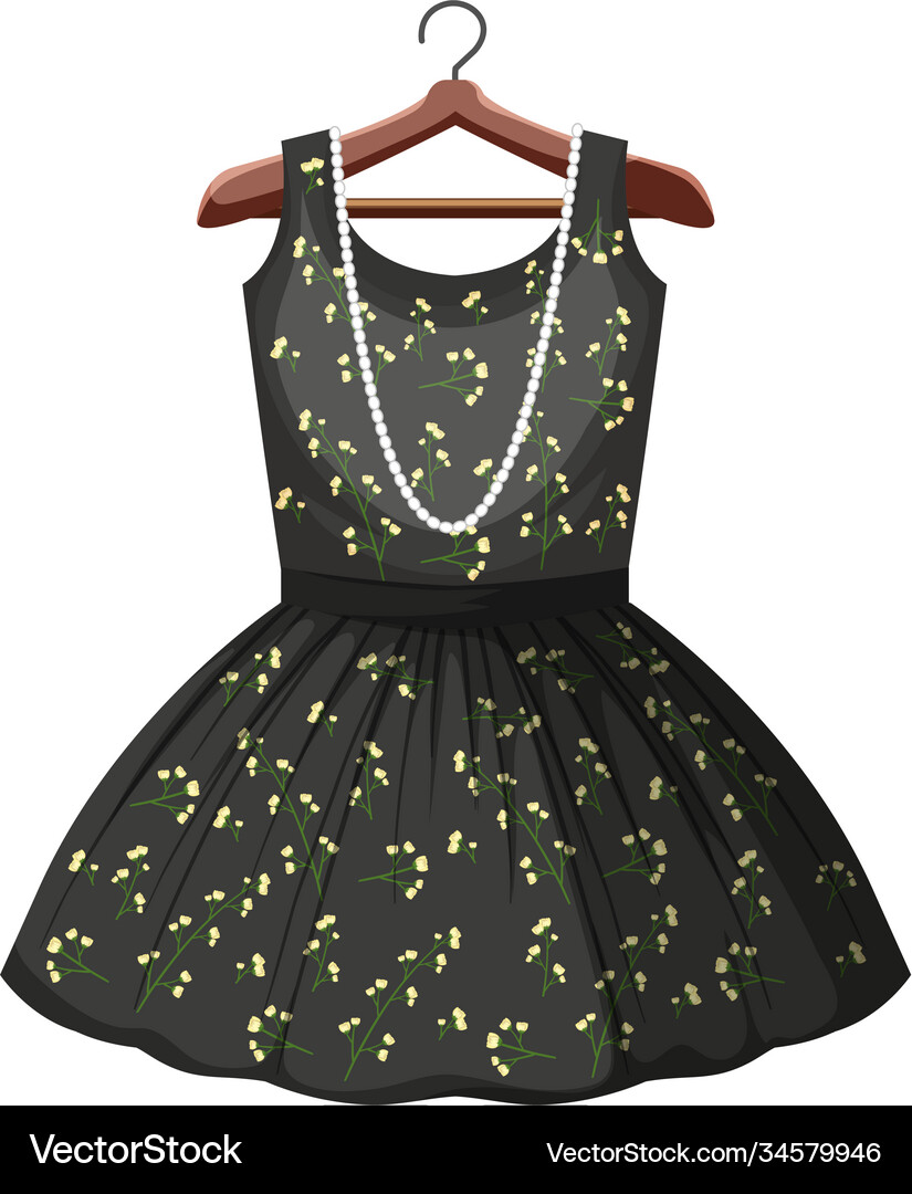 Isolated beautiful female outfit Royalty Free Vector Image