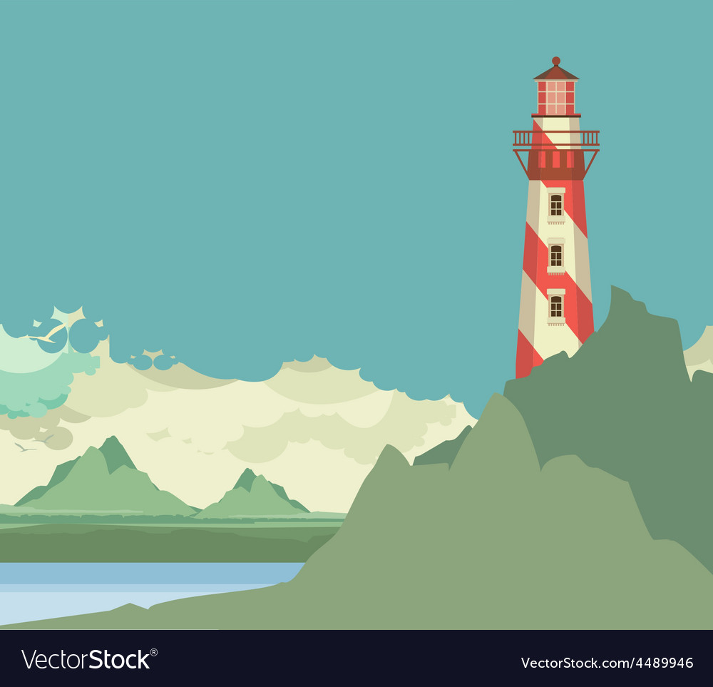 Lighthouse Royalty Free Vector Image - VectorStock