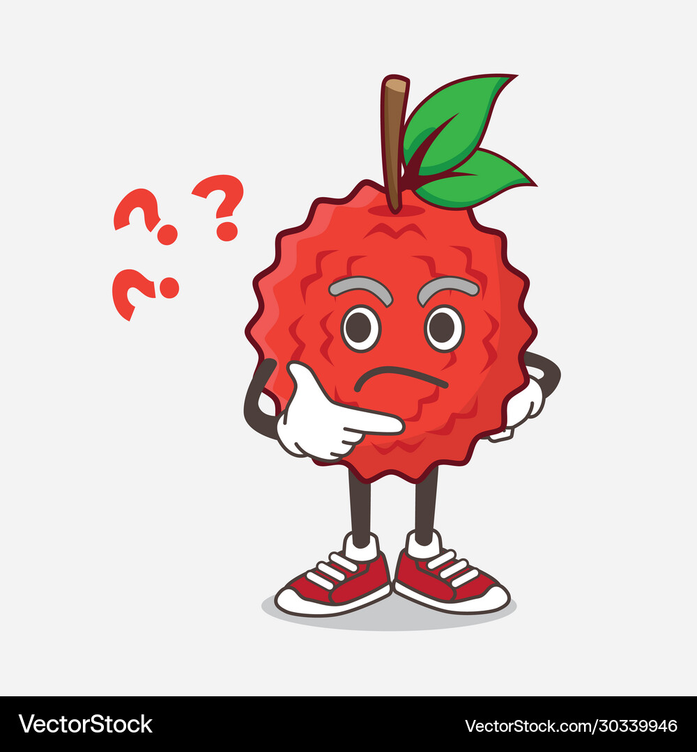 Loquat fruit cartoon mascot character Royalty Free Vector