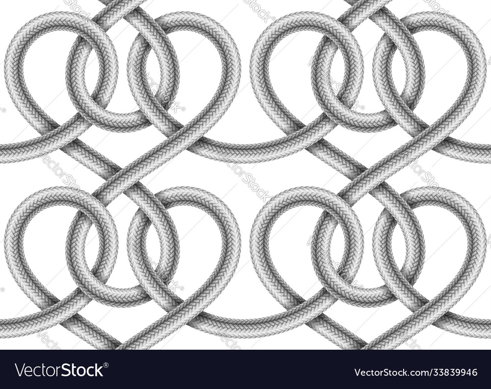 Seamless pattern braided cable Royalty Free Vector Image