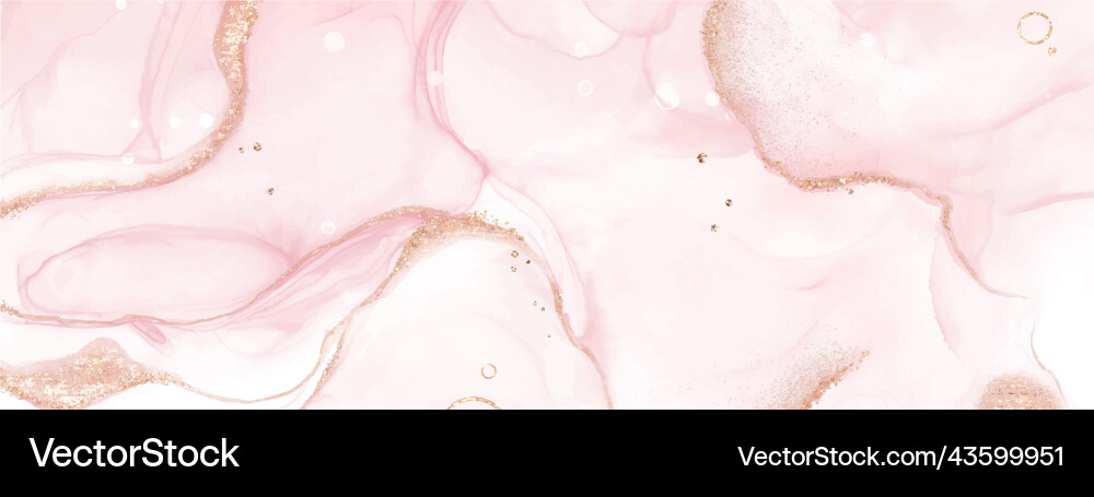 Abstract fluid art with pink alcohol ink Vector Image