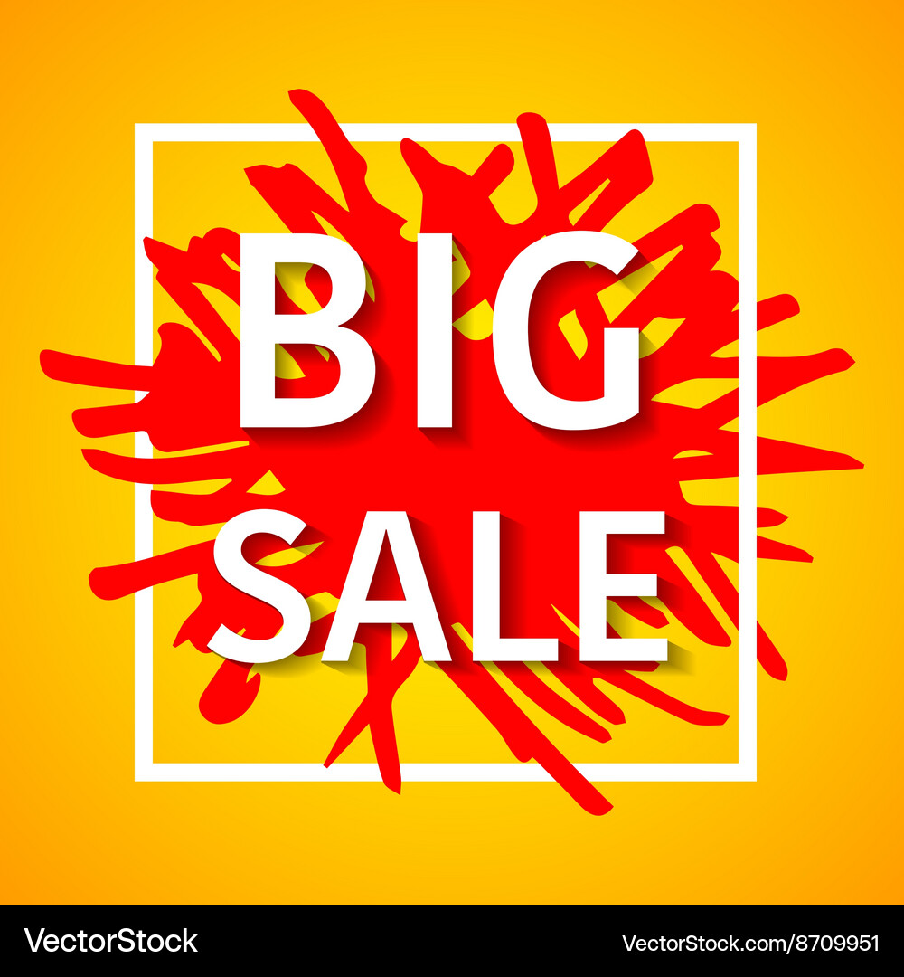Big sale poster Royalty Free Vector Image - VectorStock