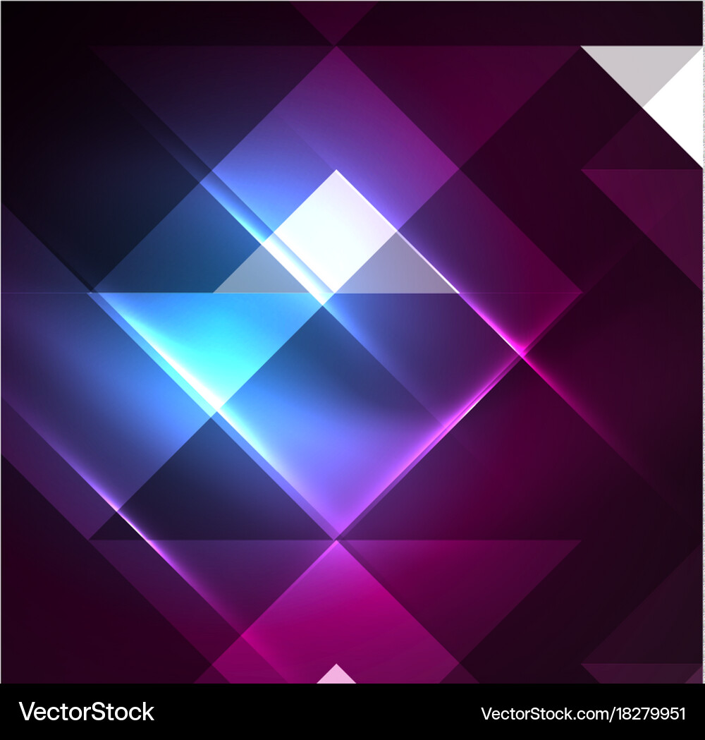 Cosmic electric background with shiny glowing Vector Image