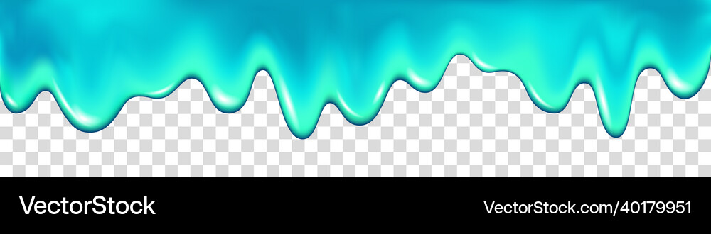 Dripping water isolated on transparent background Vector Image