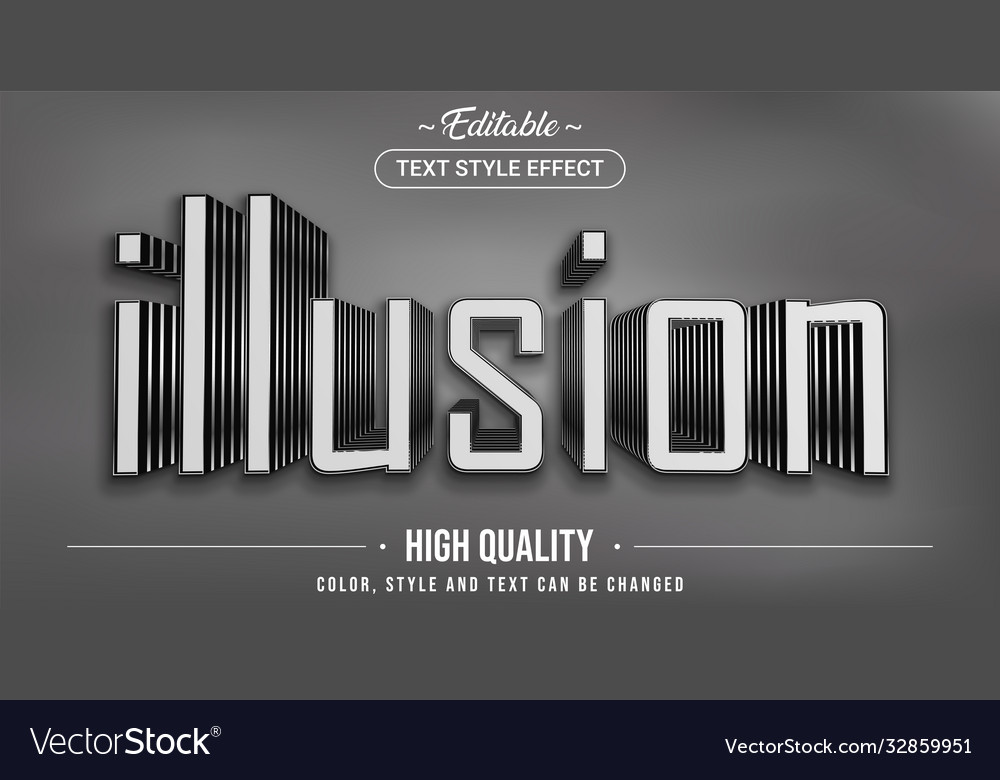 Editable text style effect - theme style Vector Image