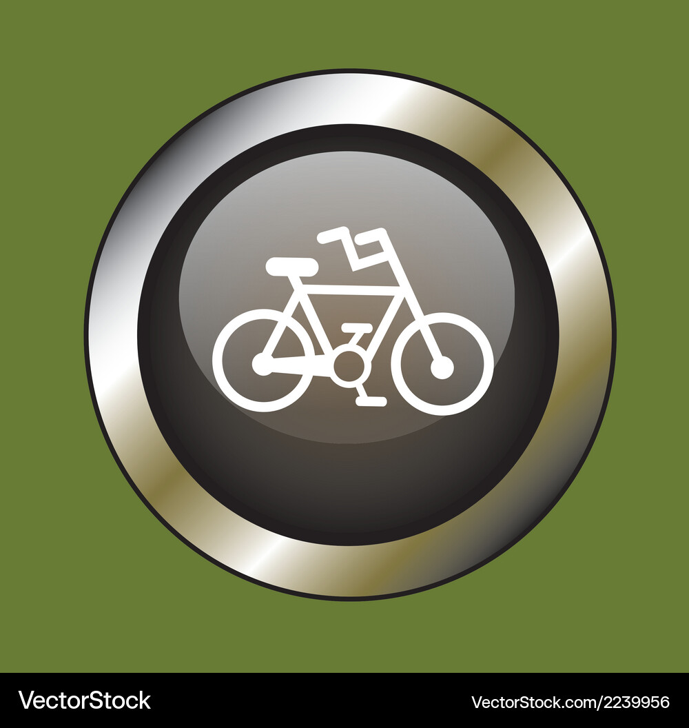Bike design over green background Royalty Free Vector Image
