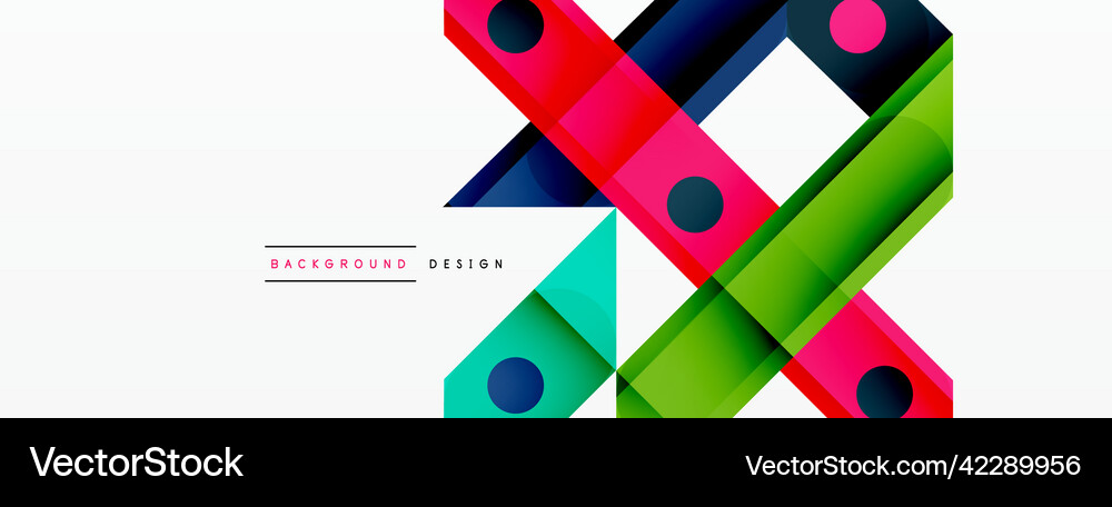Bright colorful straight lines geometric abstract Vector Image